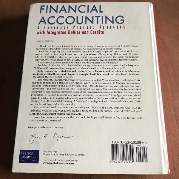 Financial Accounting Textbook Pearson