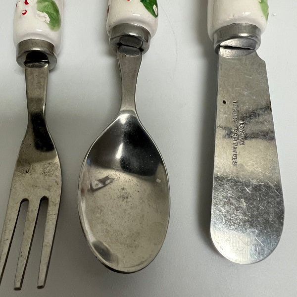 Vintage Candy Cane Handle Holiday Hors D'oeuvre set of Three ...