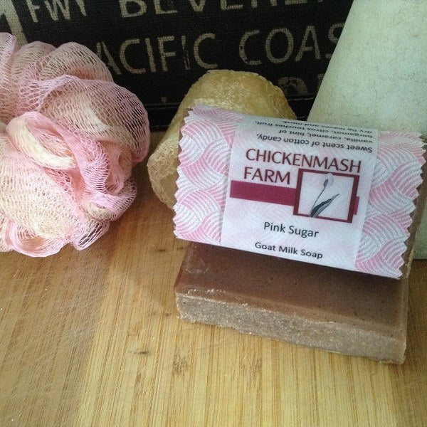 Pink Sugar Handmade Goat Milk Soap from Chickenmash Farm