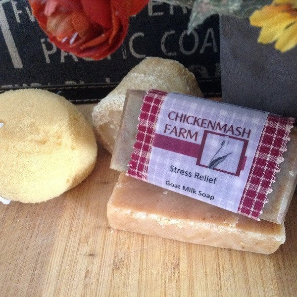 Stress Relief Handmade Goat Milk Soap by Chickenmash Farm